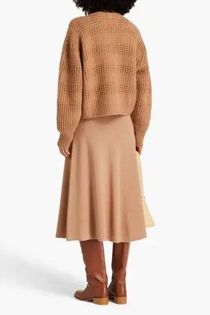 Loulou De Saison Loulou Studio Duba Oversized Ribbed Cashmere Sweater - Light Brown
