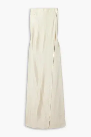 ESSE STUDIOS Strapless Satin-crepe Maxi Dress