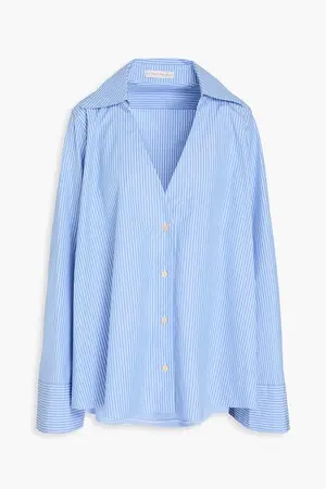 Palmer//harding Reset Striped Cotton-poplin Shirt