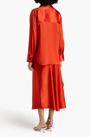Vince Silk-satin Crepe Shirt
