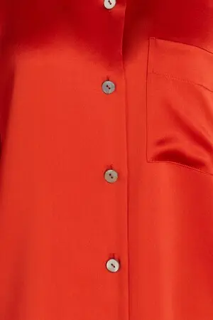 Vince Silk-satin Crepe Shirt