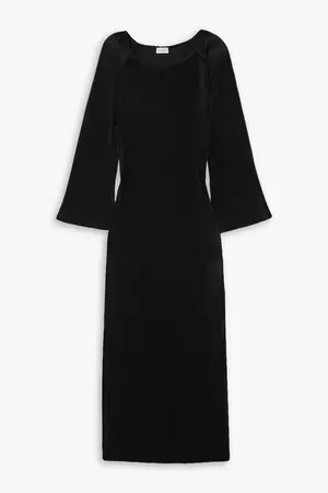 BY MALENE BIRGER Viella Plissé Crepe Maxi Dress