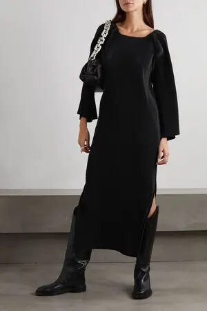 BY MALENE BIRGER Viella Plissé Crepe Maxi Dress