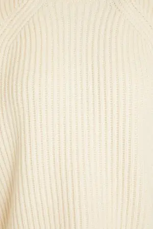 Another Tomorrow Ribbed Cashmere And Wool-blend Sweater - Ivory