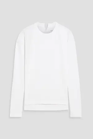 Another Tomorrow Cotton-jersey Top - White