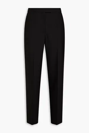 Another Tomorrow Wool Tapered Trousers