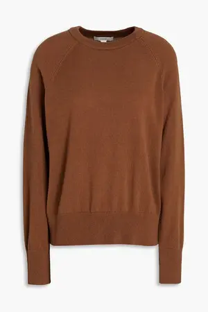 Vince Wool And Cashmere-blend Sweater - Brown
