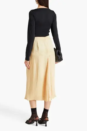 Tibi Satintwill Midi Skirt