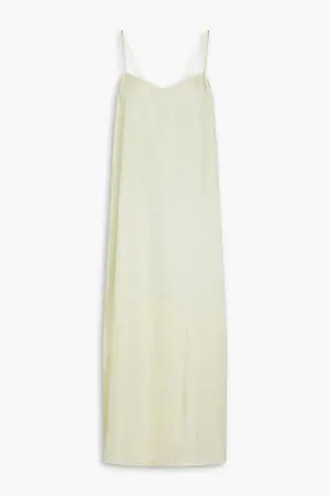 tibi satin midi dress Heavy Satin Midi Bias Dress
