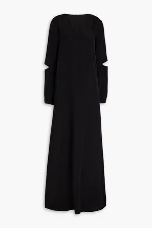 Tibi Strapless Silk-crepe Maxi Dress