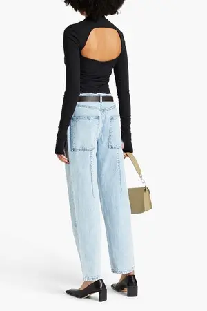 Tibi High-rise Straight-leg Jeans
