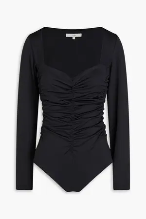 Tibi Ruched Jersey Bodysuit