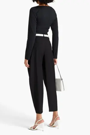 Tibi Ruched Jersey Bodysuit