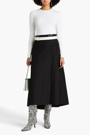 Tibi Cutout Ribbed Top
