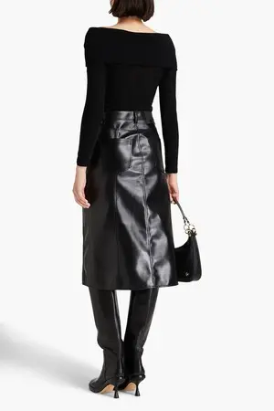 Autumn Cashmere Off-the-shoulder Twisted Top