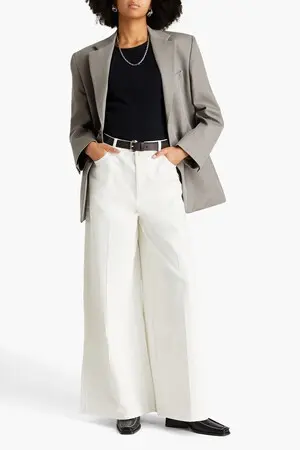 Tibi High-rise Wide-leg Jeans
