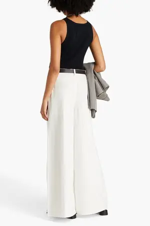Tibi High-rise Wide-leg Jeans