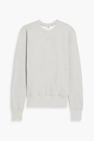 TOTEME Cotton-fleece Sweatshirt - Light Gray