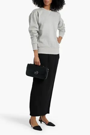 TOTEME Cotton-fleece Sweatshirt - Light Gray