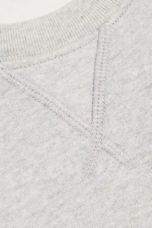 TOTEME Cotton-fleece Sweatshirt - Light Gray