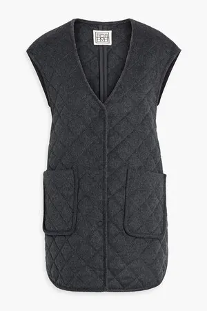 TOTEME Quilted Wool-felt Vest