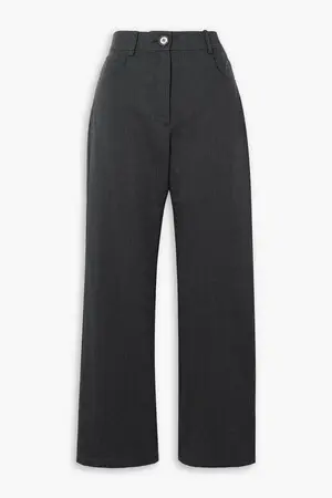 BEARE PARK Wool Straight-leg Trousers