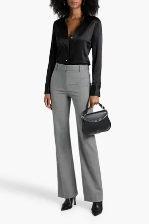NILI LOTAN Corette Twill Straight-leg Pants