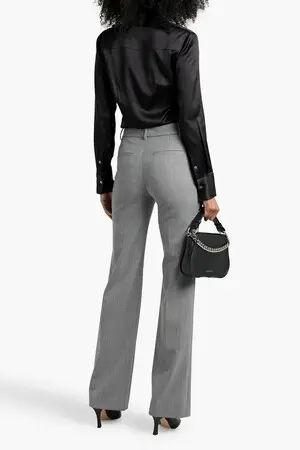 NILI LOTAN Corette Twill Straight-leg Pants