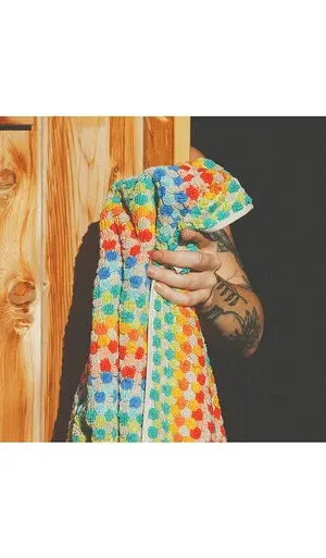 BATHING CULTURE Cosmic Rainbow Organic Body Towel In Multi