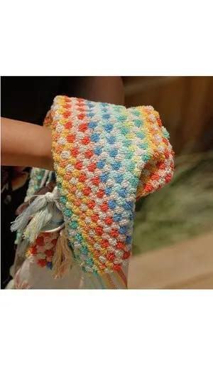 BATHING CULTURE Cosmic Rainbow Organic Hand Towel In Multi
