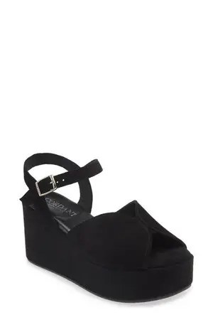 Cordani Jenna Wedge Platform Sandals - Crosta Nero