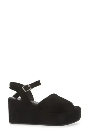 Cordani Jenna Wedge Platform Sandals - Crosta Nero