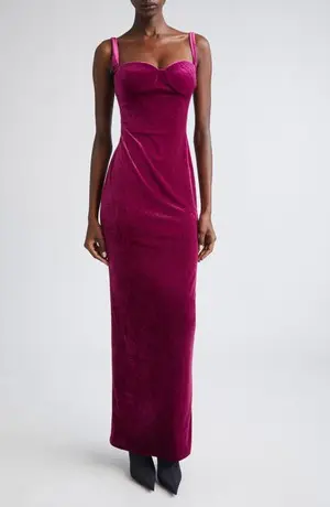 Balenciaga Metallic Evening Dresses