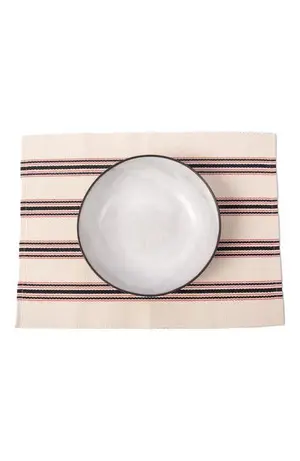SIAFU HOME Mistari Striped Placemats Set Of 4