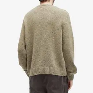 Folk Chain Crew Knit - Light Sage