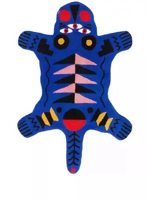 QEEBOO Large Oggian Panther Tufted Carpet - Blue