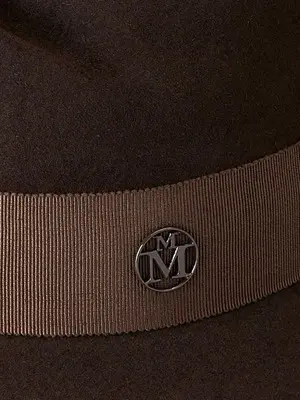 MAISON MICHEL Virginie Fedora - Brown