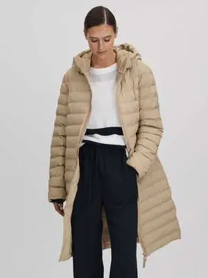Rains Long Waterproof Puffer Jacket
