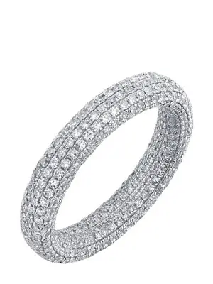 Shay 18kt Gold Eternity Ring - White