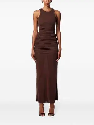 Carolina Herrera Ruched Jersey Midi Dress