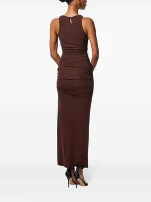 Carolina Herrera Ruched Jersey Midi Dress