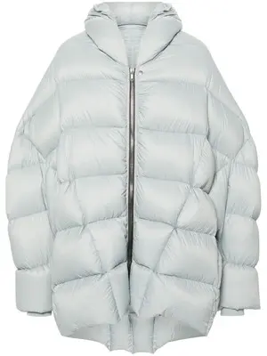 Rick Owens Jumbo Hooded Peter Coat - Blue