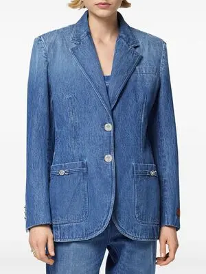 Versace Single-breasted Denim Blazer
