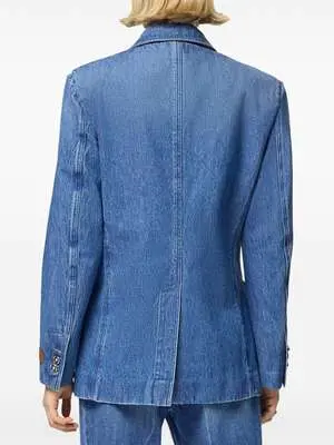 Versace Single-breasted Denim Blazer