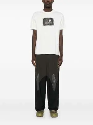 C.P. COMPANY Label Style-logo Jersey T-shirt