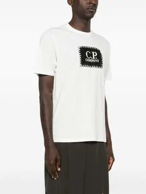 C.P. COMPANY Label Style-logo Jersey T-shirt