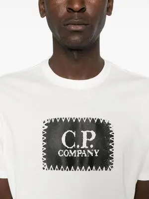 C.P. COMPANY Label Style-logo Jersey T-shirt