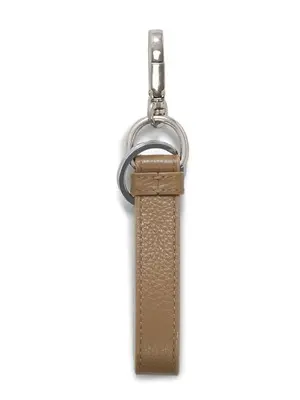 Marni Logo-embroidered Leather Keyring - Green