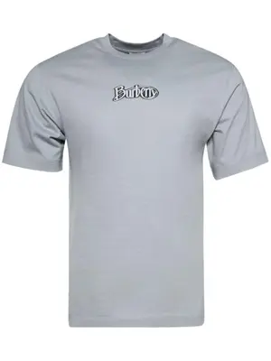 Burberry Logo Appliqué Cotton T-shirt - Grey