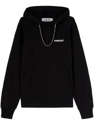 AMBUSH Ball Chain-detail Hoodie - Black